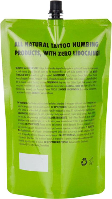 Biotat - Verdovende Groene Zeep Pouch - Ready To Use 1L | Green Tattoo ...