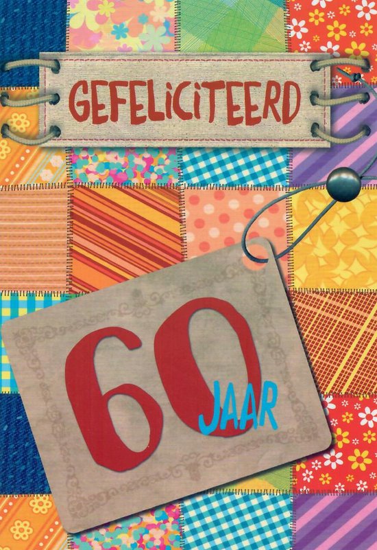 Wenskaart | 10 stuks | Gefeliciteerd 60 jaar | bol