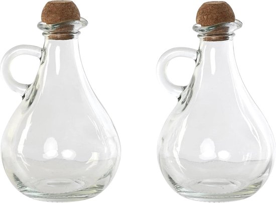 Olie en Azijn Set - Glazen Olie en Dressing Container - Klassieke ...