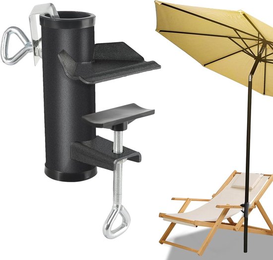 Parasol klem voor balkon en terras - Metaal - Clip voor parasols ...