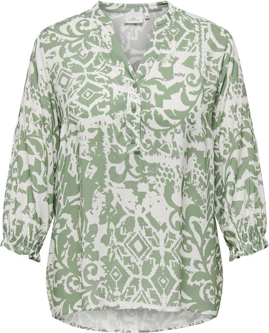 ONLY CARMAKOMA - CARBABOOST LIFE 3/4 SLEEVE BLOUSE AOP - Dames ...