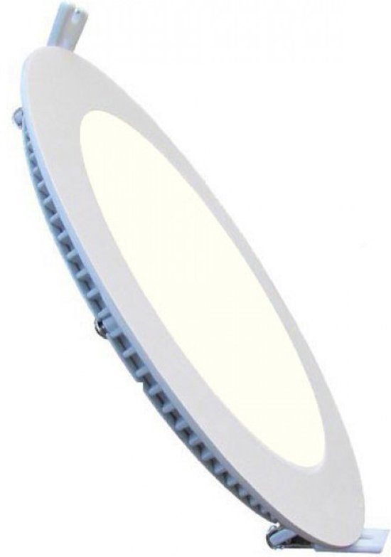 LED Downlight Slim Pro - Igia - Inbouw Rond 12W - Natuurlijk Wit 4000K - Mat Wit - Ø170mm | bol