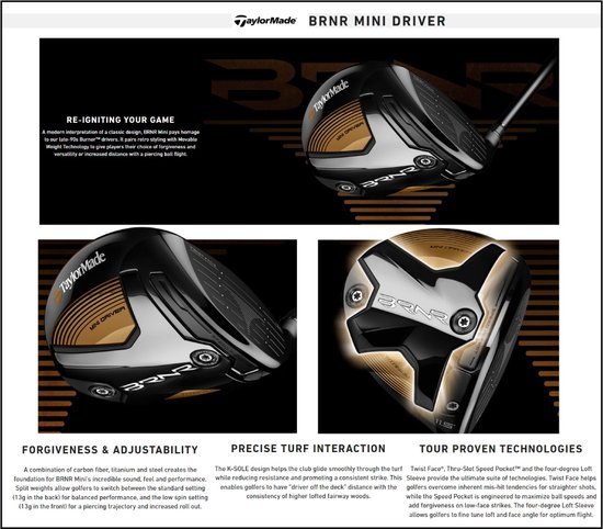 TaylorMade Burner Mini Driver 2023 | | Regular | 11,5° - (Loft ...