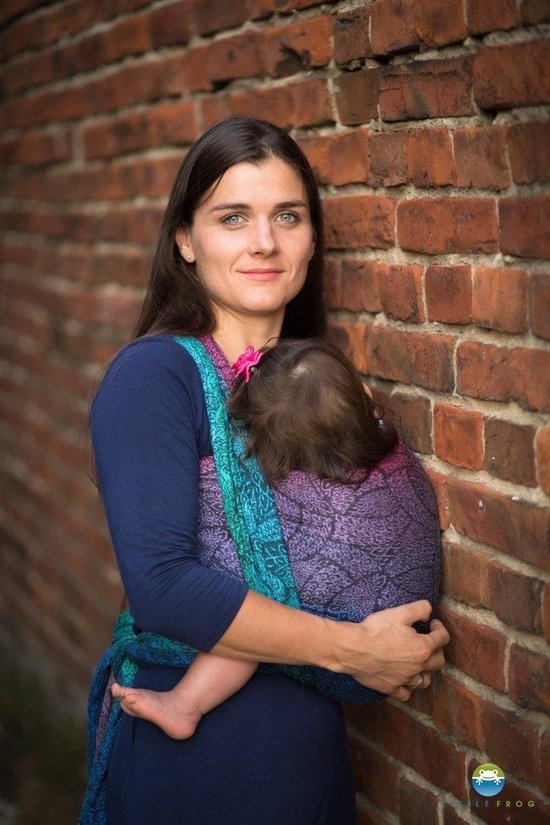 Beloved Dahlias - 6 - Draagdoek - Patroon, Blauw, Roze, Groen, Paars ...