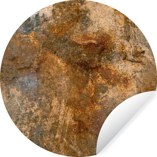 Behangcirkel - Industrieel - Roest - Brons - Behangsticker - Rond ...