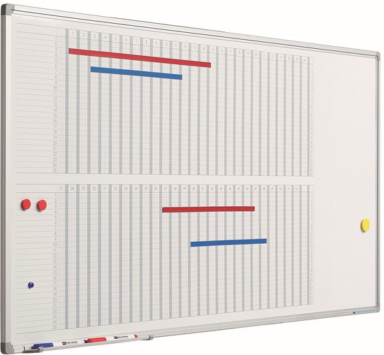 Whiteboard PRO - Geëmailleerd staal - Weekplanner - Maandplanner ...