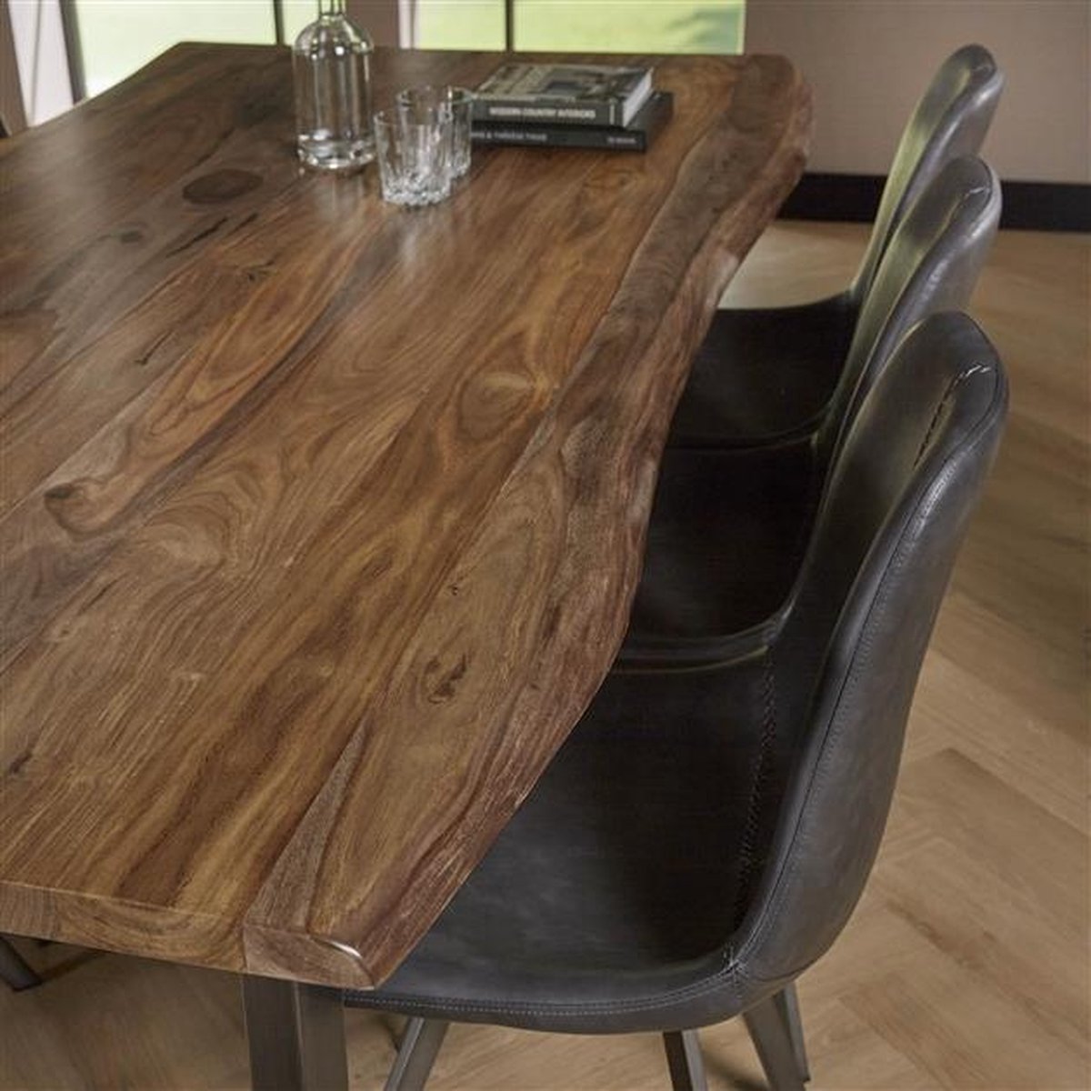 Eettafel deens ovaal Benjamin notenhout finish 200x100 cm | bol.com