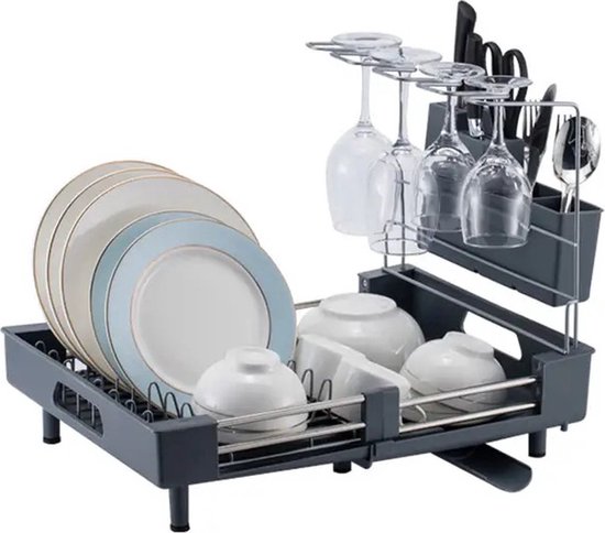 Afdruiprek uitschuifbaar - Afdruiprek met lekbak - Afdruiprek voor ...