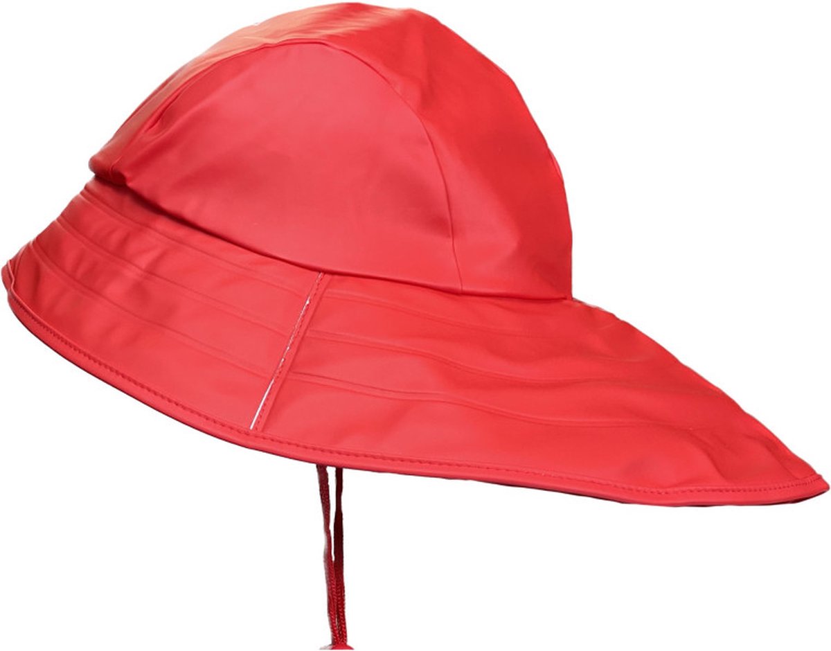 Rode SoftSkin zuidwester / regenhoed van BMS S | bol