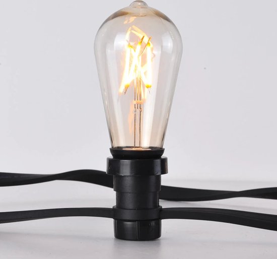 LumenXL lichtsnoer voor buiten 35 meter 35 fittingen - 3,5 watt 2200K ...