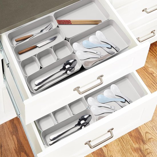 Lade-organizer, 8 stuks, organizer, lade-opbergsysteem, keuken ...