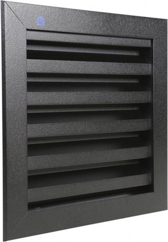 Renson Inbouw Rooster Met Flens 200X200MM 411 Ral 9005 Zwart | bol