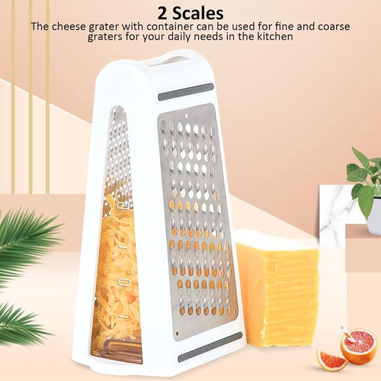 Rasp - Groentesnijder Dubbelzijdige Kaasrasp Grips Box Rasp ...