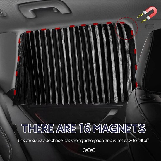 Zijraam Zonneschermen Auto Magnetisch Autogordijn UV-stralen Blokkeren ...