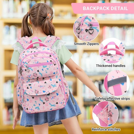 Children's Backpack - Girls 6-10 Years School Bag 1-3rd Class ...