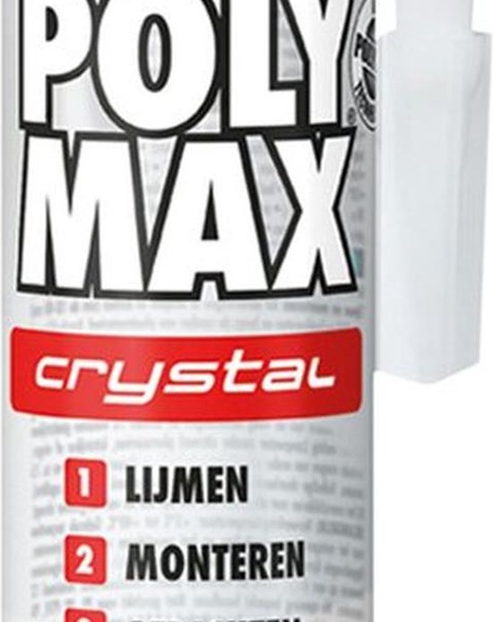 Bison Poly Max Crystal Express - Transparant montagelijm - Voor binnen ...