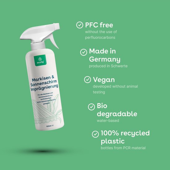 eco:fy® Spray imperméabilisant pour stores et parasols • protection à ...