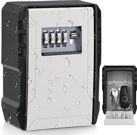 Grote sleutelkluis wandmontage cijfercode sleutelkast buiten ...