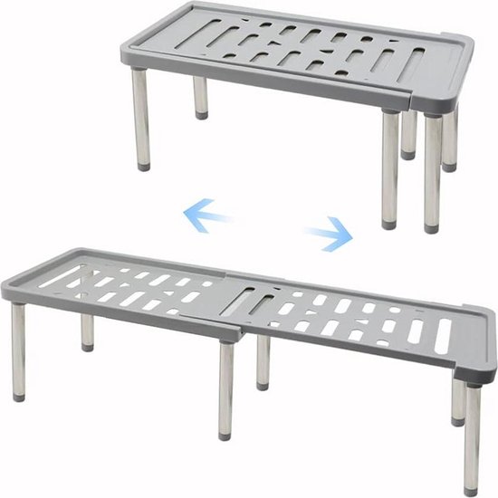 Uitschuifbare plankinzet keukenkast - organizer voor badkamer en ...