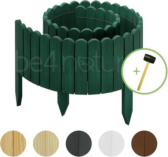 be4nature Flexibele Rolboarder hout 200 x 30 cm Donkergroen ...
