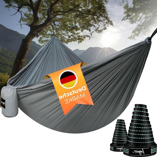Premium outdoor hangmat van ultralichte parachutezijde voor 2 personen ...