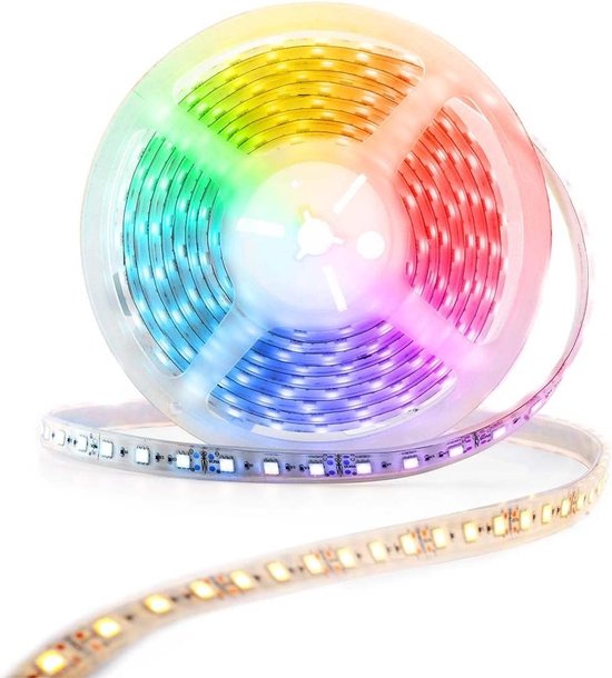 Led strips 5m SmartLife Wi-Fi RGB met full-color en warm-wit tot koud ...