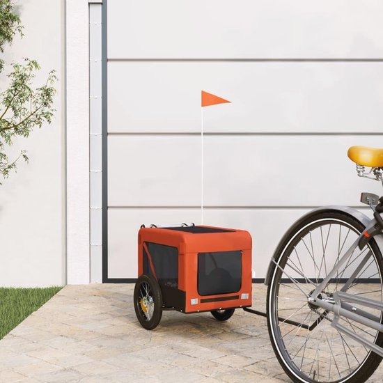 Hondenfietstrailer met Oxford Stof en Stalen Frame - Comfortabele en ...