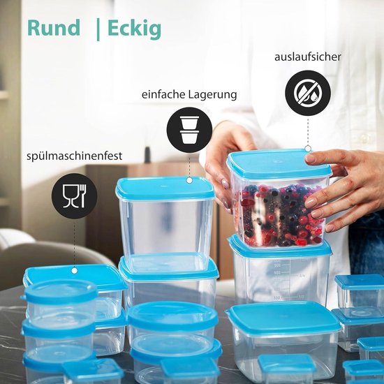 Diepvriesdoos vierkant 1L - vierkante opbergdozen van Oostenrijkse ...