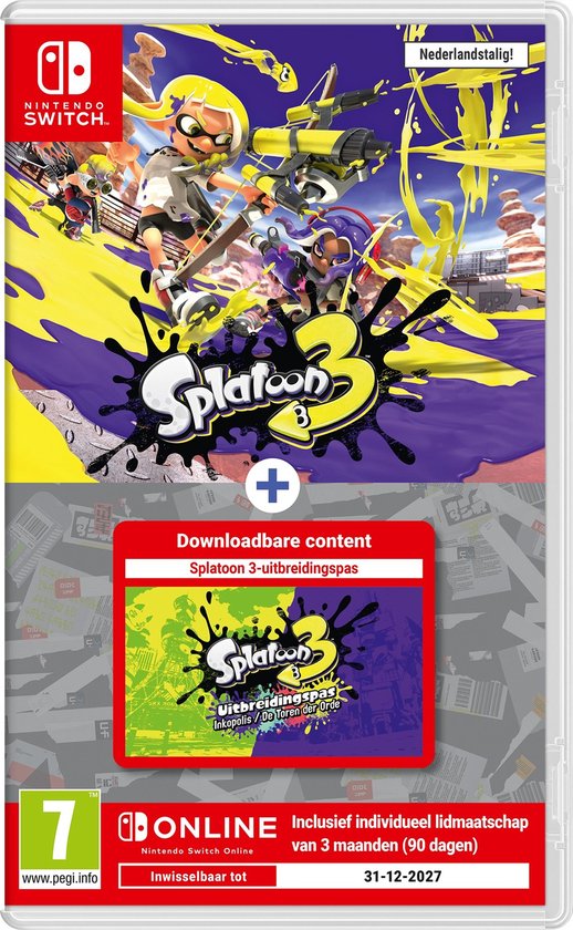Nintendo Splatoon 3 Bundel - Inkopolis DLC - Switch - Online 3 maanden | bol