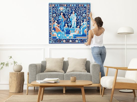 Pixel art picasso schilderij | Pablo's Pixel Masterpiece: A Modern ...