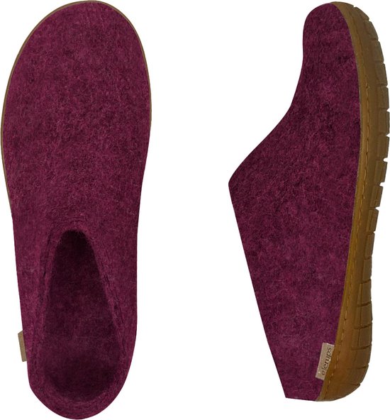 glerups Dames en Heren pantoffels Natuurrubberen zool | bol