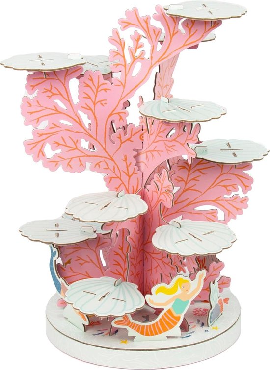 Mermaid Themed Cake Stand for Table Decorations - Under the Sea Cupcake ...