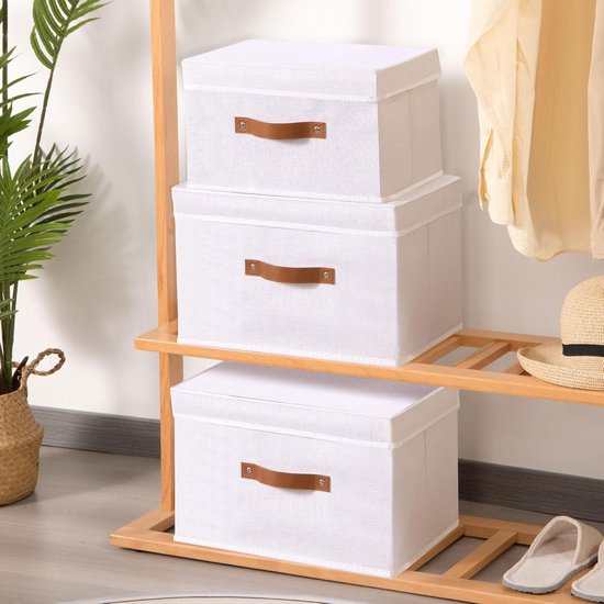 Opvouwbare Opbergkubus met Handgrepen - Opbergdozen voor Kasten en ...