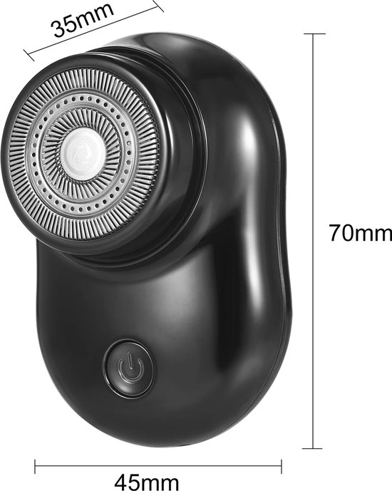 Mini draagbaar scheerapparaat Geschikt voor mannen, USB oplaadbaar ...