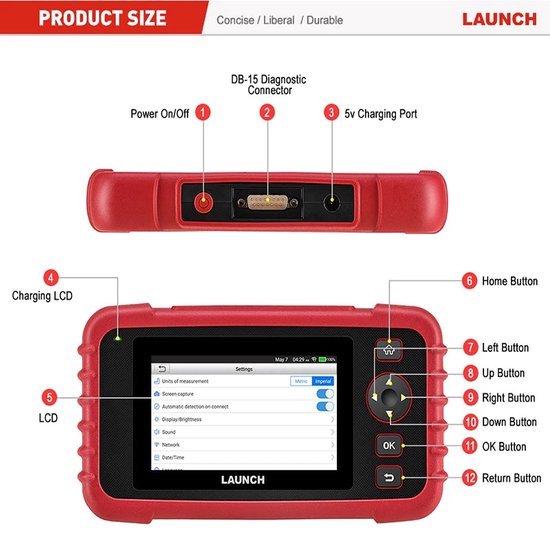 Launch - OBD2-scanner - Diagnosecomputer - Slimme diagnosetool ...