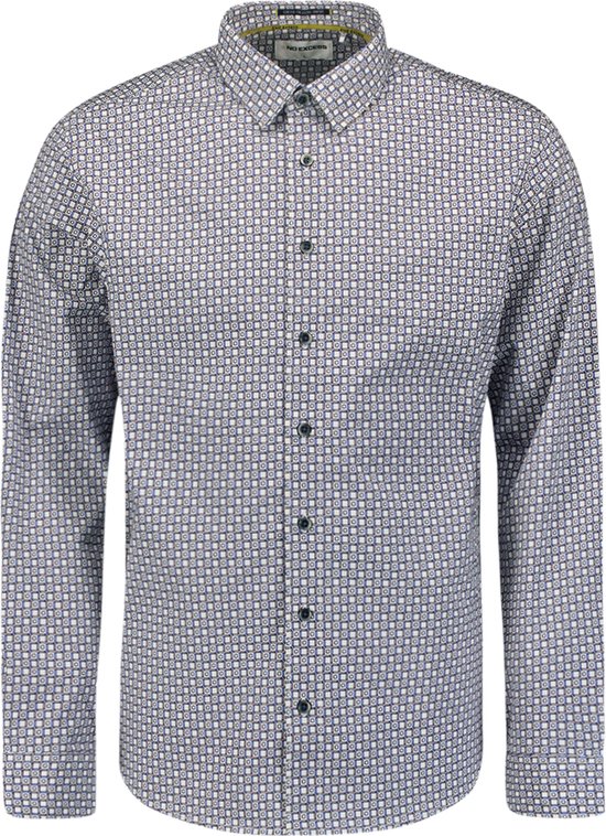 No Excess Mannen Overhemd Met Print Blauw XL | bol