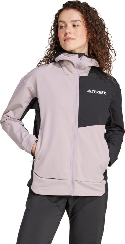 adidas TERREX Terrex Multi Softshell Jack - Dames - Paars- XS | bol