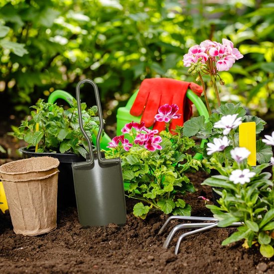 Mini-schep van roestvrij staal inklapbaar - tuin en camping - 2 stuks | bol