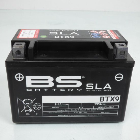 SLA BS-accu voor Suzuki 150 UH Burgman-scooter 2004-2006 YTX9 / 12 V 8 ...