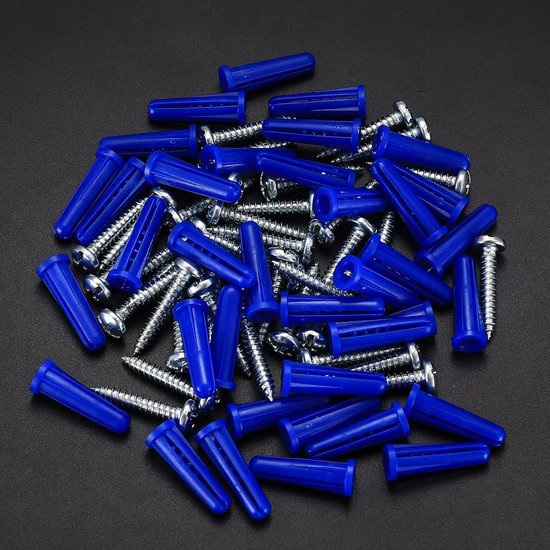 200-delige Bevestigingsset Schroeven Pluggen Gipsschroef Houtschroef ...