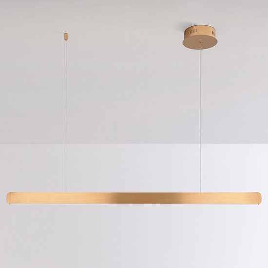 Dimbare gouden LED hanglamp - Harvey | bol