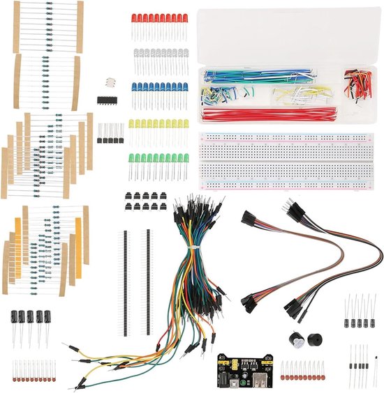 Component Starter Kit - Breadboard - Soldeerloze Doorverbindingsdraden ...