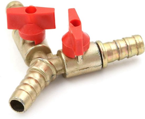 3 Way Valve - Splitter - Brass and Zinc Alloy - 10mm (3/8 inch) - Ball ...