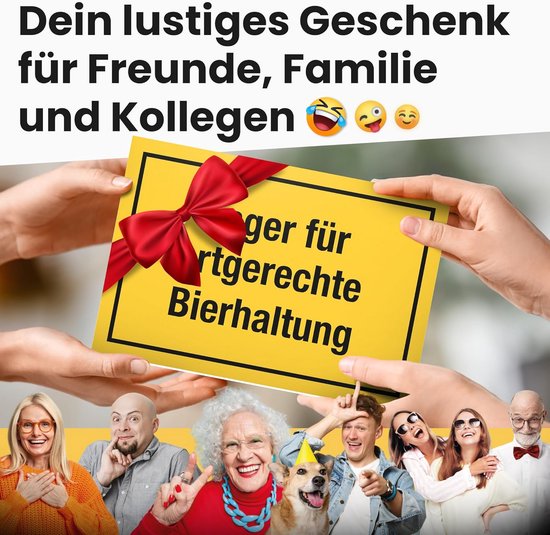 Grappige Bierhouder Kunststof met Tekst | Cadeau voor Vriend of Man ...