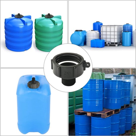 Tank Adapter Plastic Slang Tap Connector met 1 "Grof Schroefdraad voor ...