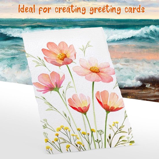 Aquarelpapier - schilderen - schetsen - kaarten maken - koudgeperst ...