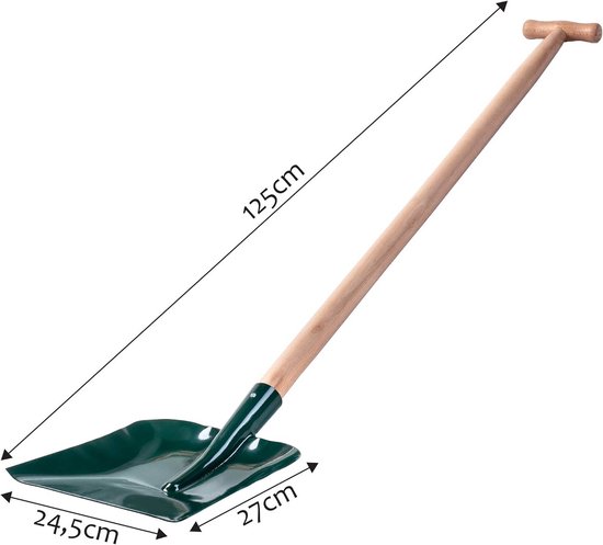Stevige Schep met Ergonomische Houten Steel voor Tuin en Bouw | bol