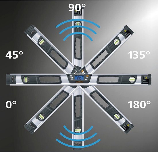 Digitale Waterpas met Groene Laser en Magneet - 80 cm Aluminium Libel | bol