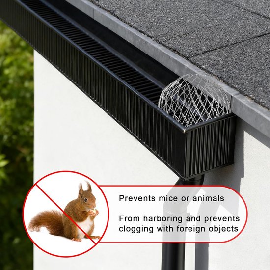8-delige Bladvanger voor Dakgoten - Universele Aluminium Gutter Guard | bol