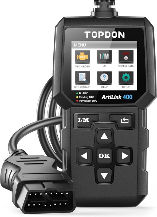 OBD2 Diagnoseapparaat met 10 Functies, LED Zaklamp en Kleurenscherm | bol
